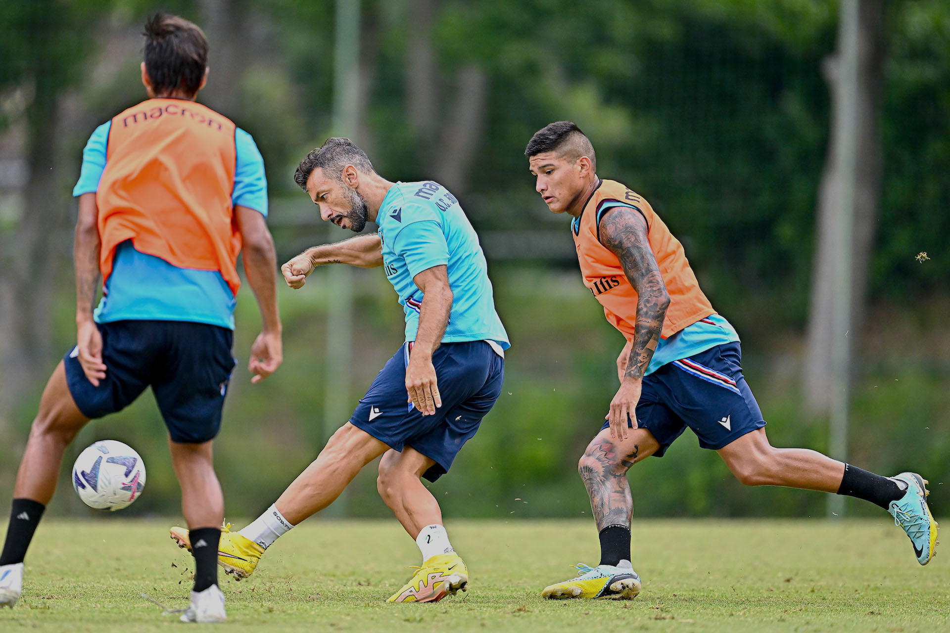 Hotly-contested friendly in training - U.C. Sampdoria