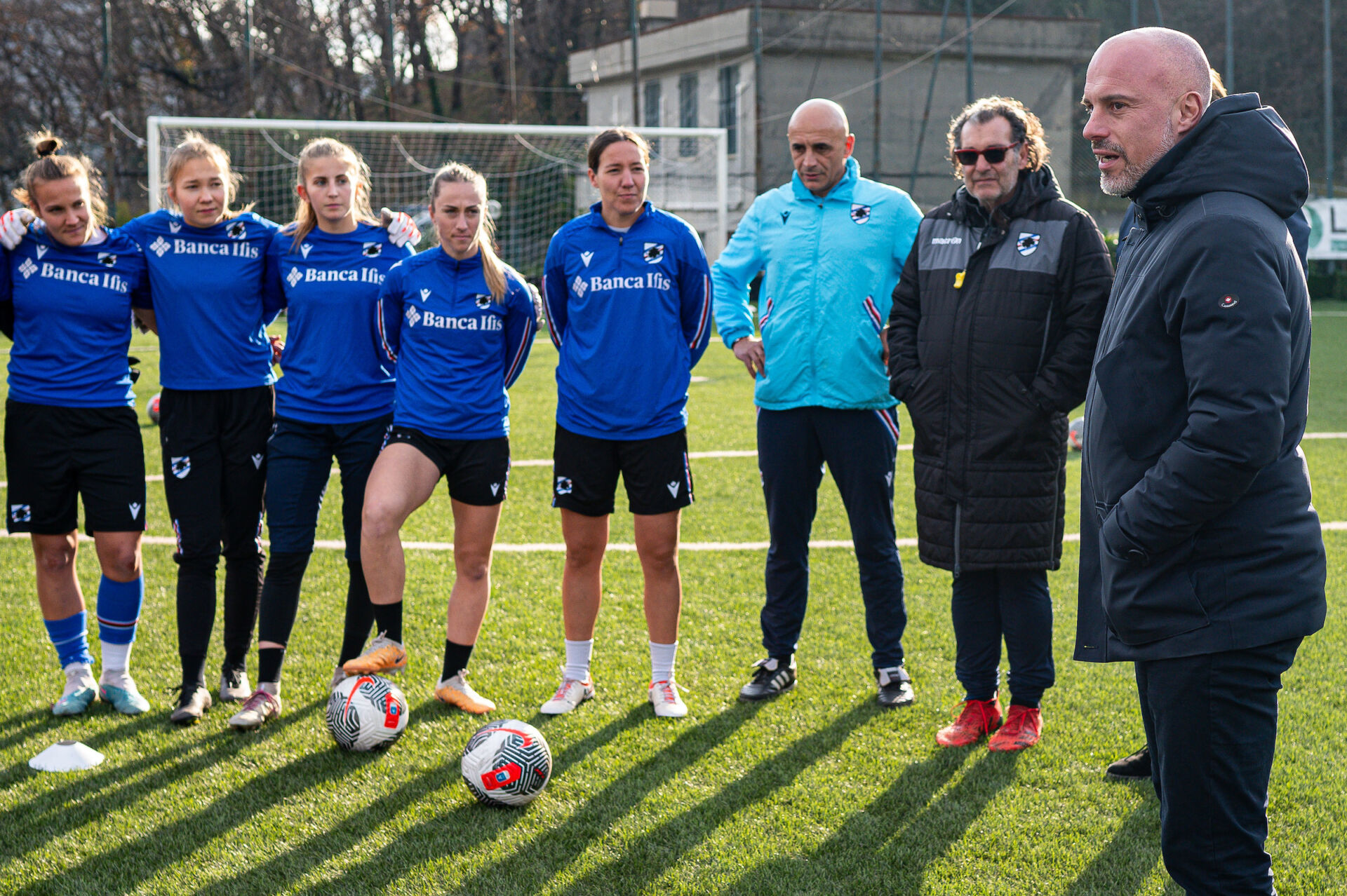 Samp Women: il ct della Nazionale Soncin in visita - U.C. Sampdoria