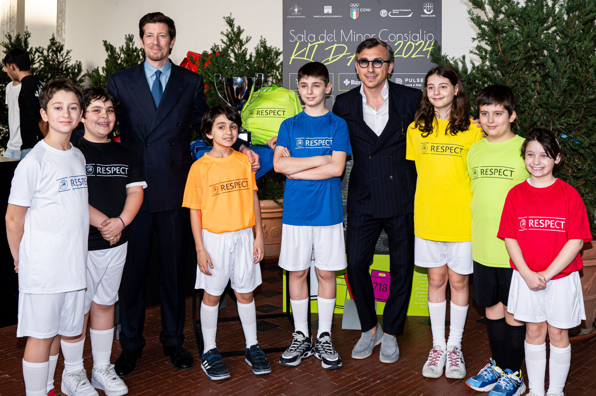 Il presidente Manfredi al Kit Day del Torneo Ravano 2024 - U.C. Sampdoria