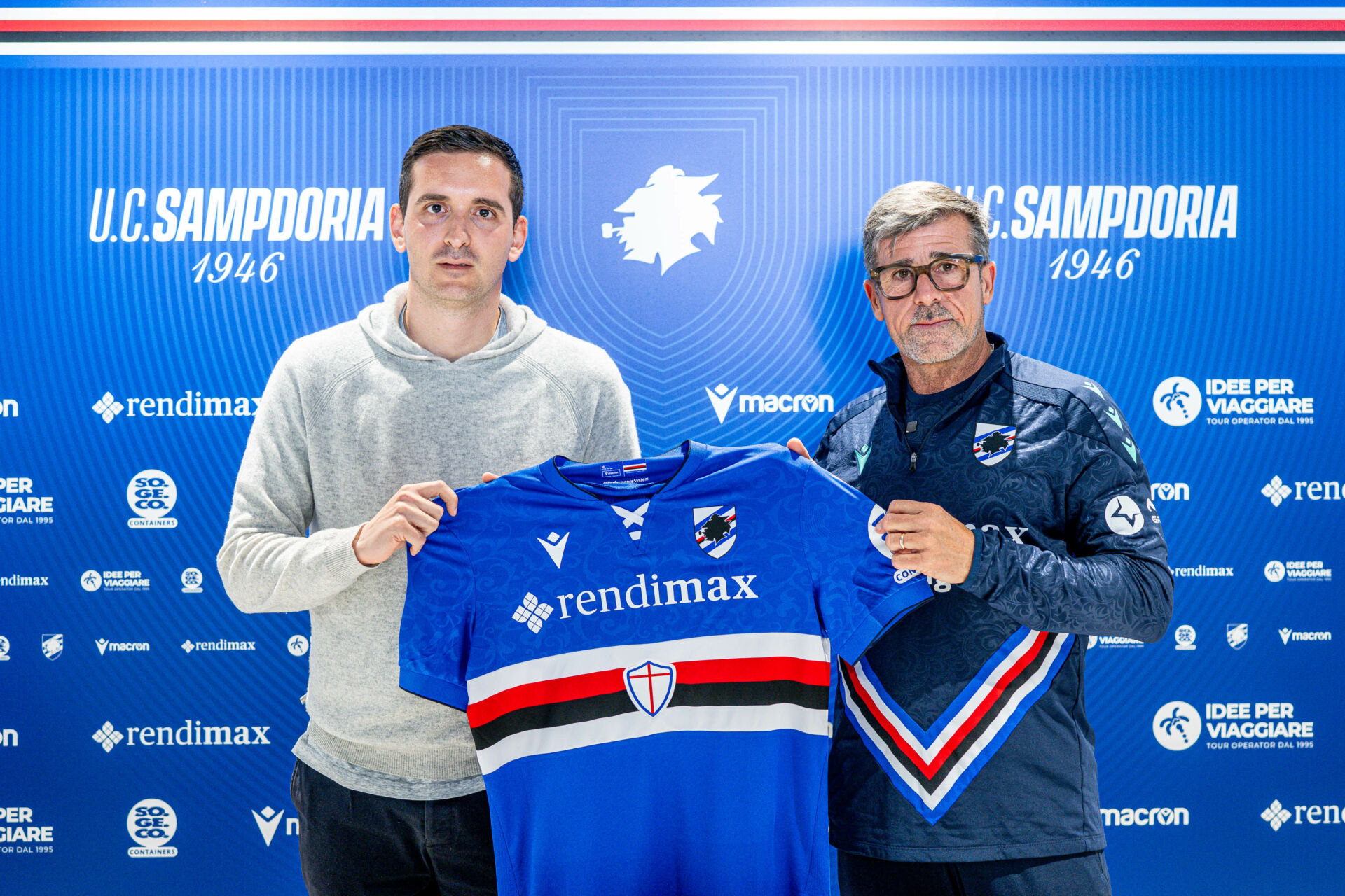 Mancini e mister Evani: «Bello tornare a casa, uniti per la salvezza ...